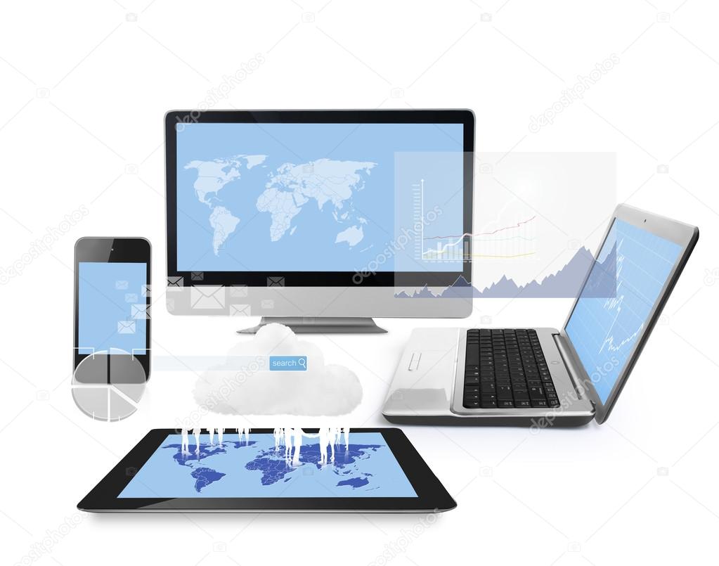 Technology with social network structure Stock Photo by ©violetkaipa ...