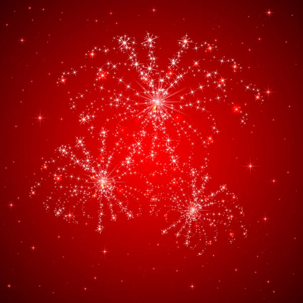 Fireworks on red shiny background Stock Vector Image by ©losw #59990751