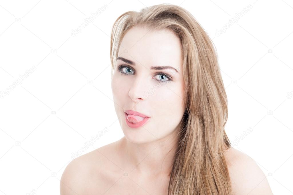 Cute and funny female model wearing daytime make-up Stock Photo by ...