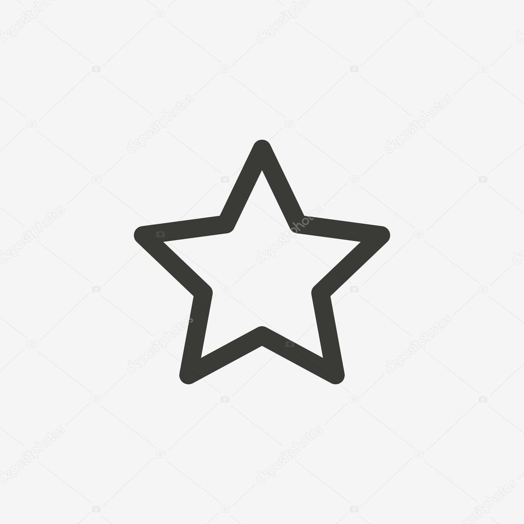 Star outline icon Stock Vector by ©kchungtw 118879888