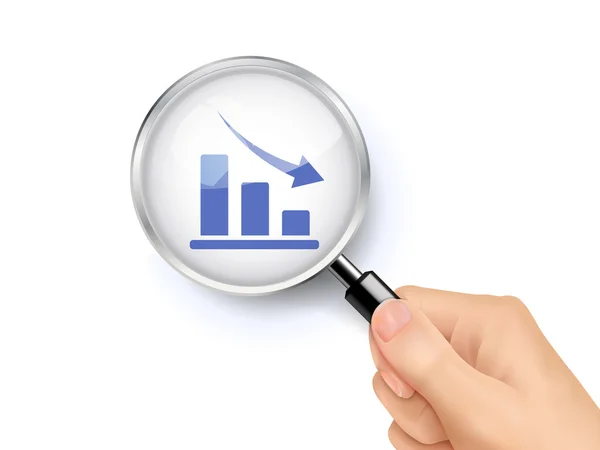 Fallande graf imágenes de stock de arte vectorial | Depositphotos