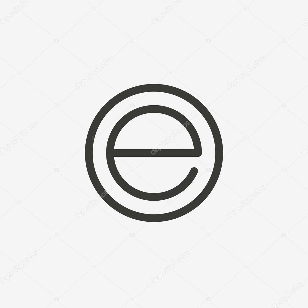 Ícone da letra E imagem vetorial de kchungtw© 120047350