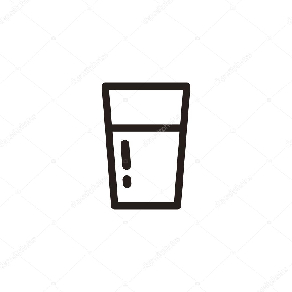 Water glass icon Stock Vector by ©kchungtw 120053844