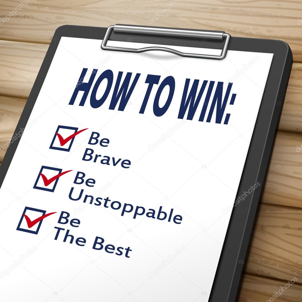 How to win clipboard Stock Vector by ©kchungtw 120315254