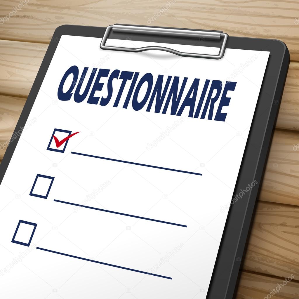 Questionnaire clipboard image Stock Vector Image by ©kchungtw #120315624