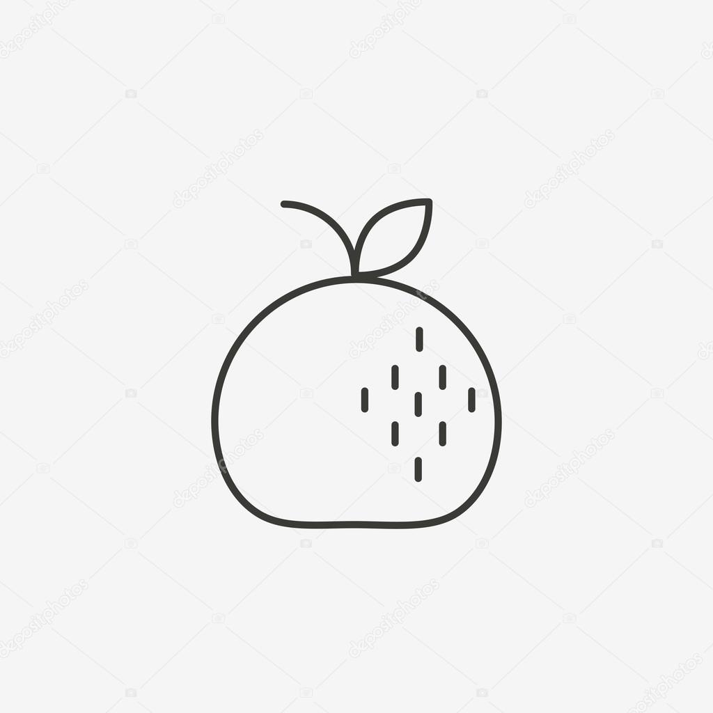 Orange outline icon Stock Vector Image by ©kchungtw #121010738