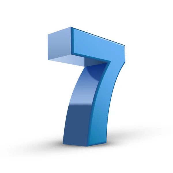 3d shiny blue number 7 Stock Vector Image by ©kchungtw #121757972