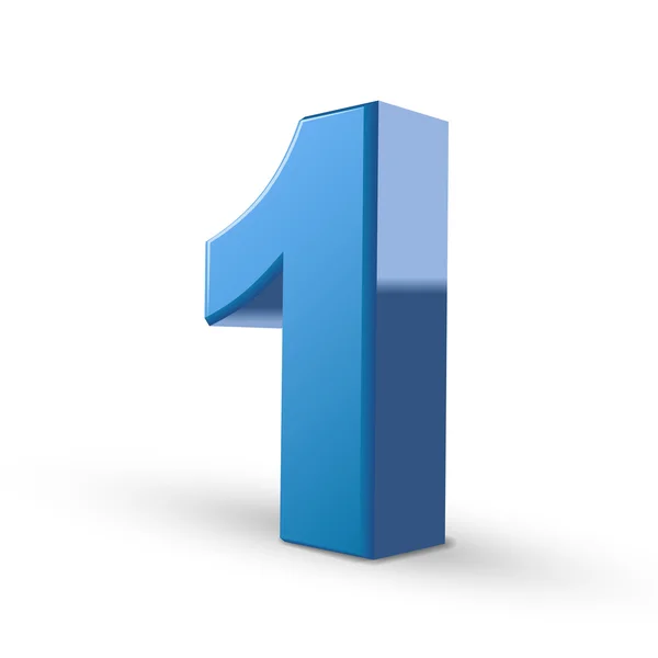 Number 1 blue Vector Art Stock Images | Depositphotos