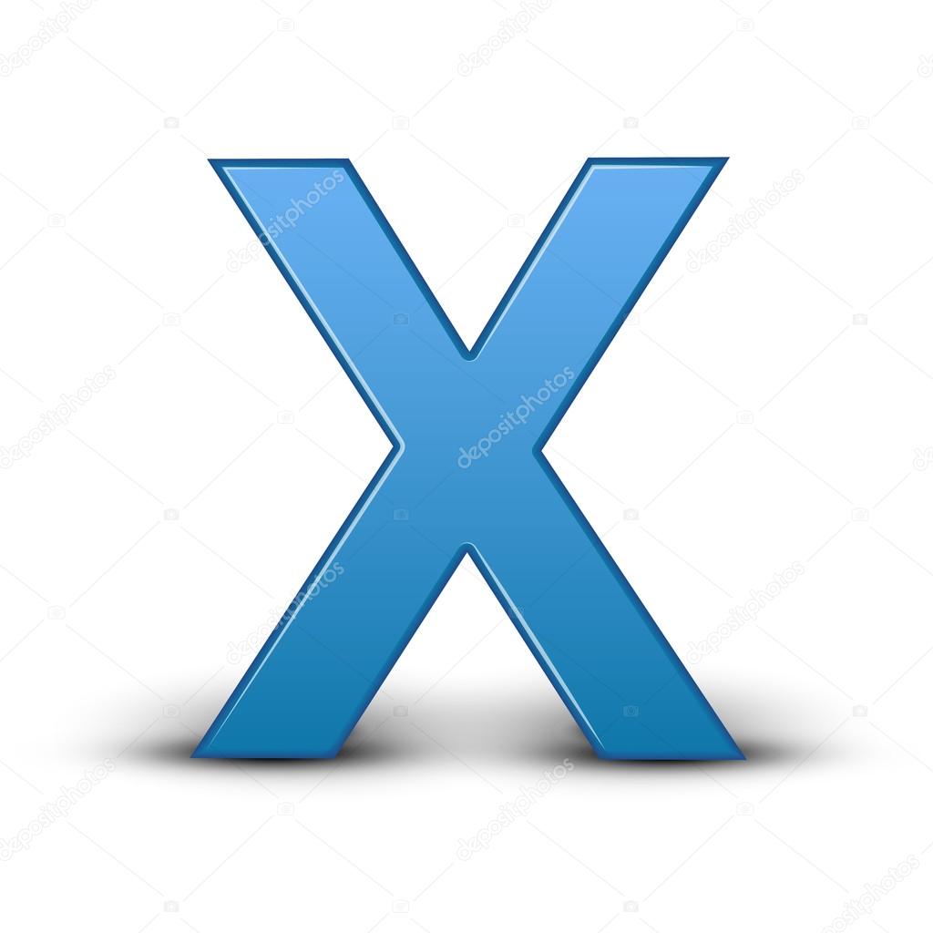 Blue Letter X