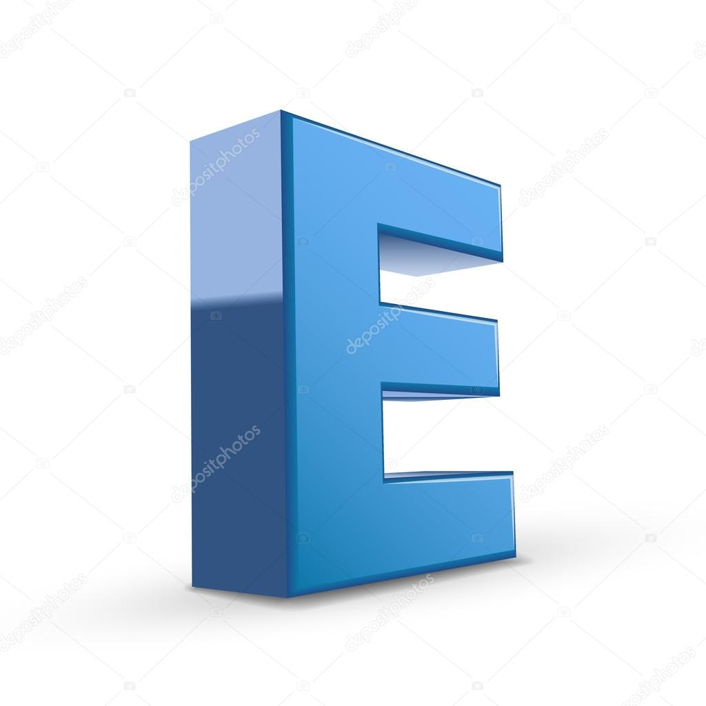 3d Letter E