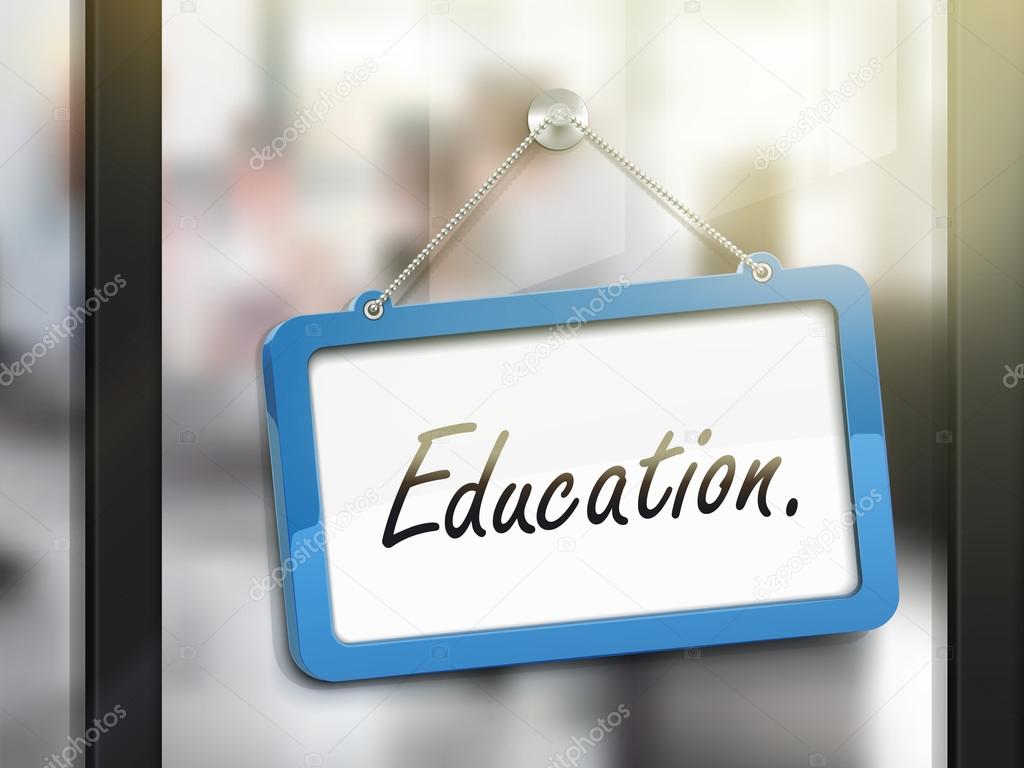 Education hanging sign Stock Vector Image by ©kchungtw #123165674