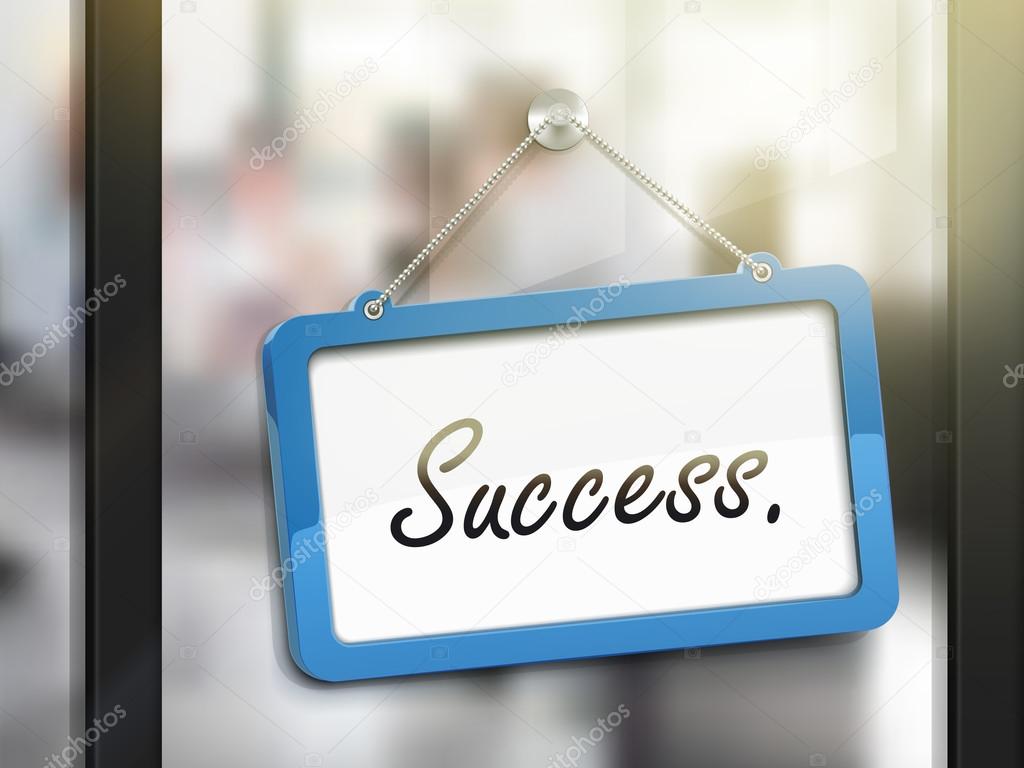 Success hanging sign Stock Vector Image by ©kchungtw #123167132