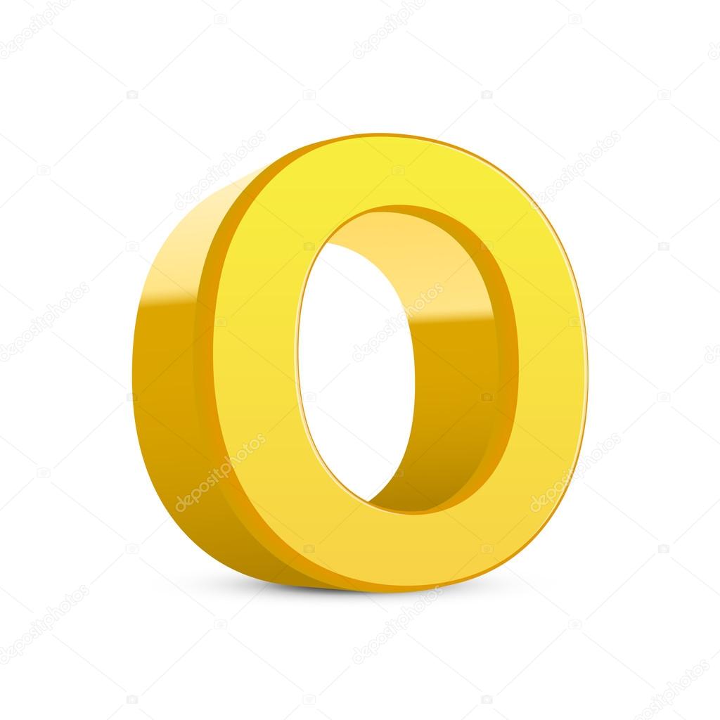 Letra Amarela O
