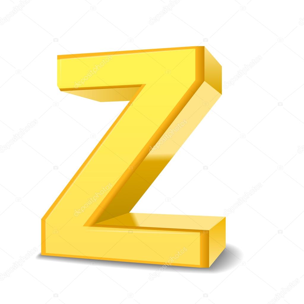 3d yellow letter Z Stock Vector by ©kchungtw 123175546