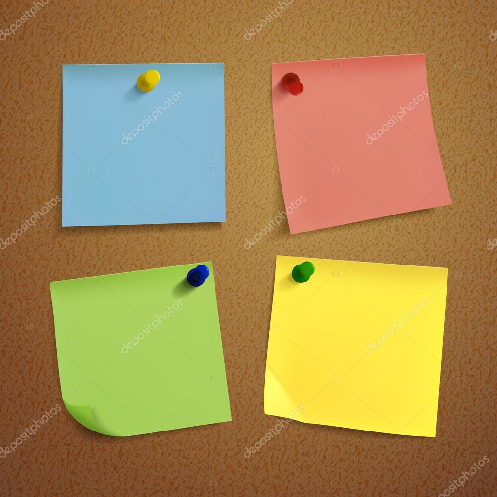 Blank note paper set Stock Vector Image by ©kchungtw #53582305