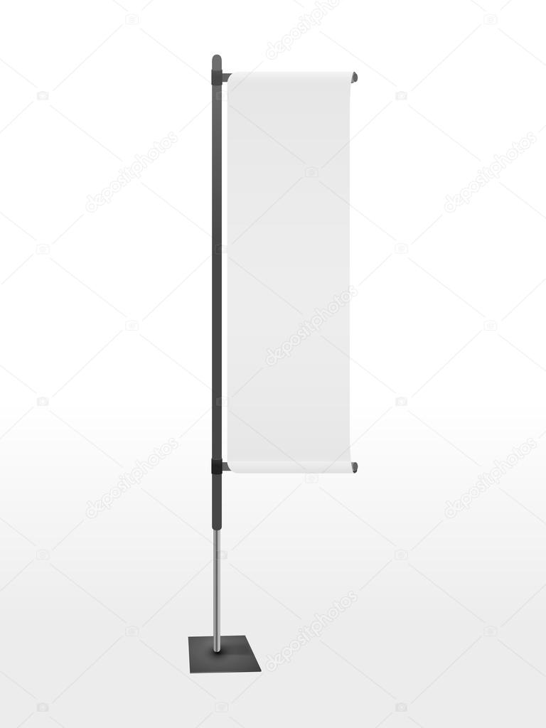 Blank banner flag Stock Vector by ©kchungtw 55648199