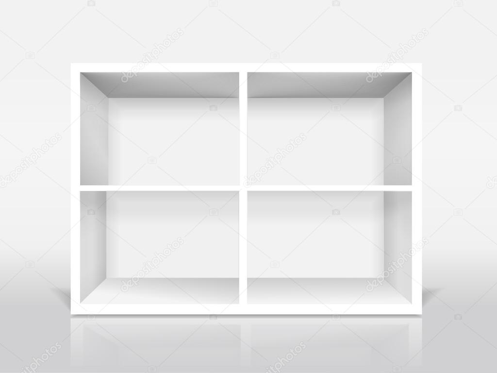 Blank modern bookcase Stock Vector Image by ©kchungtw #55648661