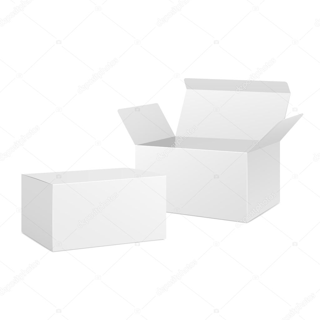 Open and closed blank boxes Stock Vector Image by ©kchungtw #55836425