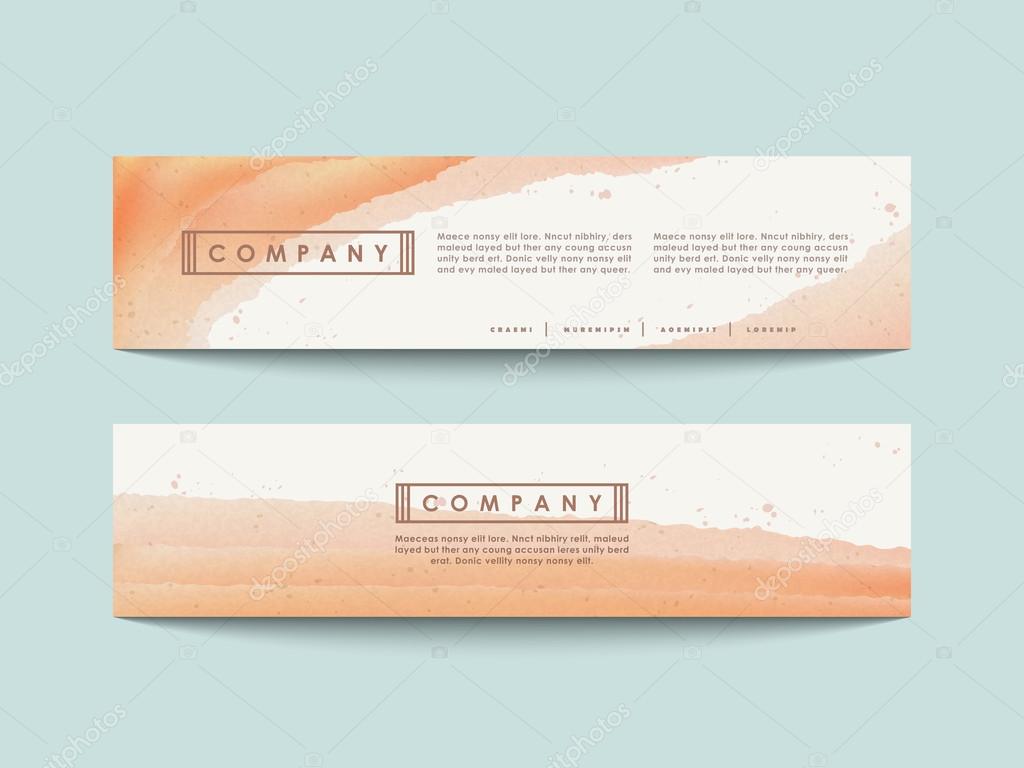 Abstract hand painted watercolor background for banners Stock Vector ...