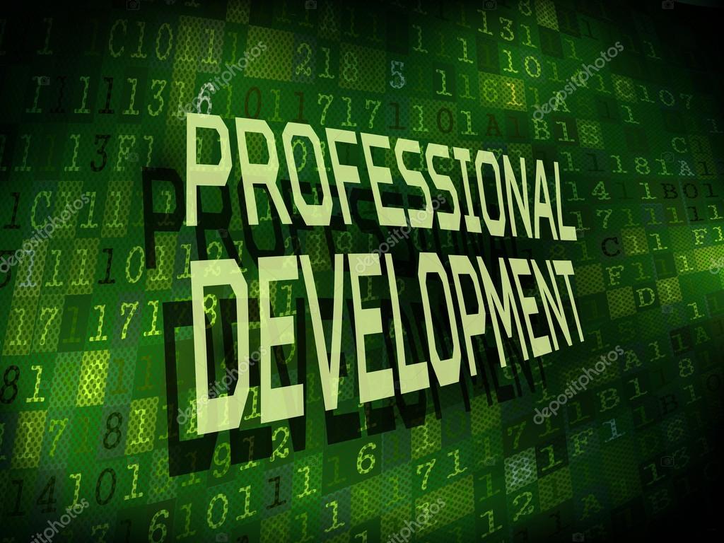 Professional development words isolated on digital background Stock ...