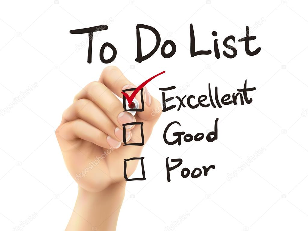 To do list checking by 3d hand Stock Vector by ©kchungtw 56777899