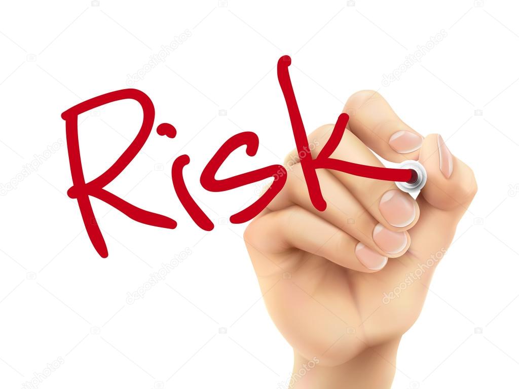 Risk word written by 3d hand Stock Vector by ©kchungtw 56778007