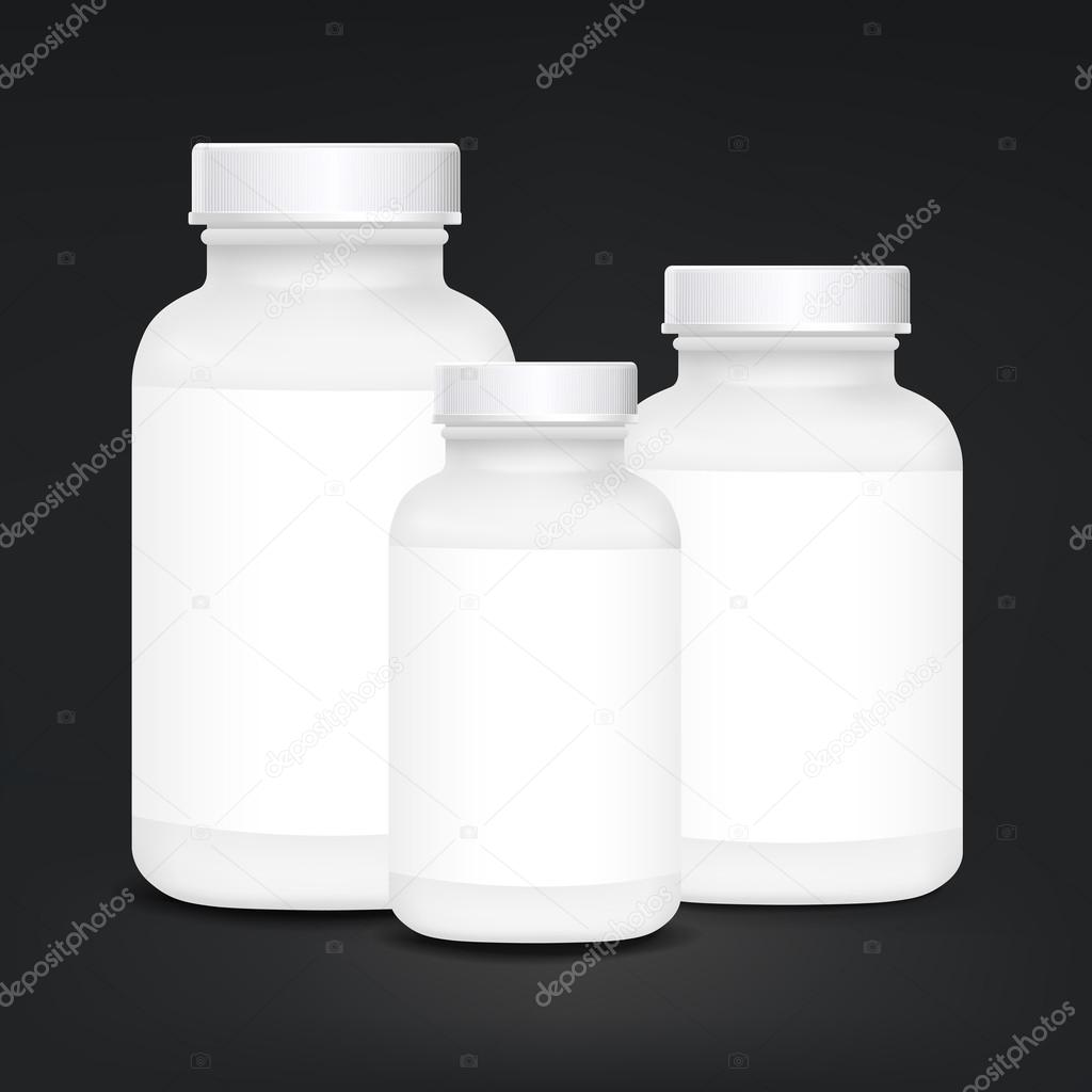 White plastic medical container set Stock Vector Image by ©kchungtw ...