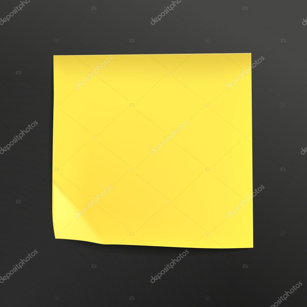Yellow note paper Stock Vector by ©kchungtw 57982811