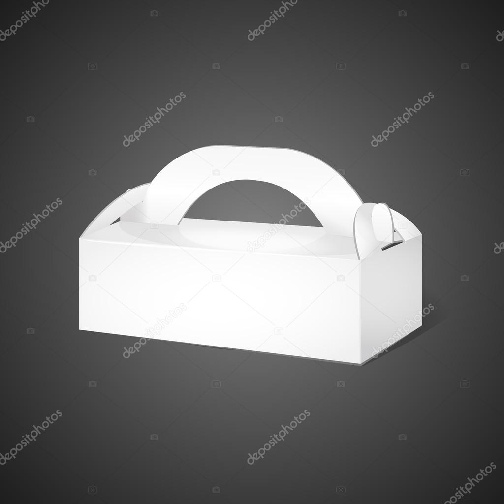 White short cardboard carry box package Stock Vector Image by ©kchungtw ...