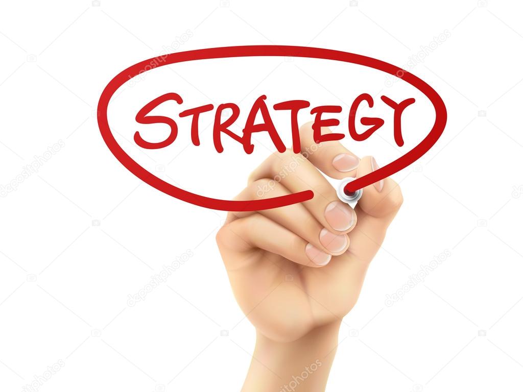 Strategy word written by hand Stock Vector Image by ©kchungtw #58133305