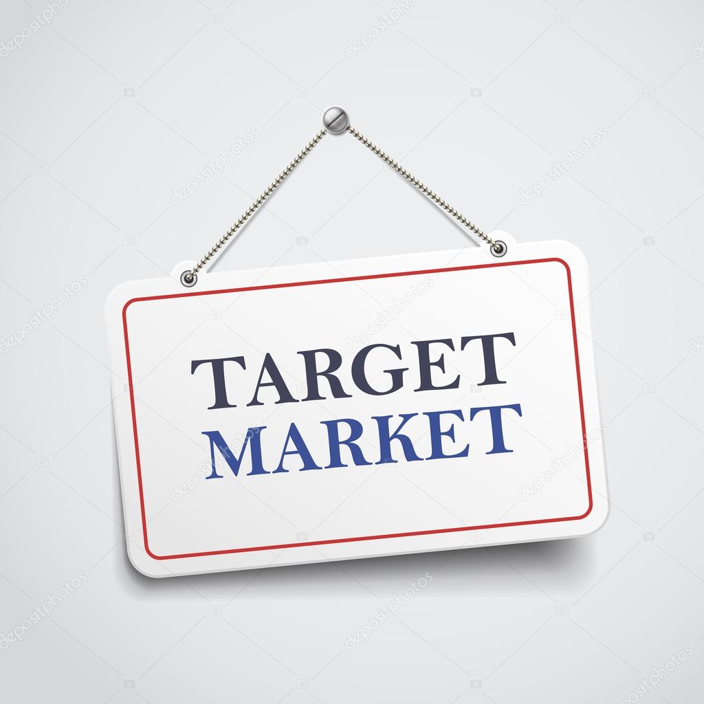 Target market hanging sign Stock Vector Image by ©kchungtw #60503465