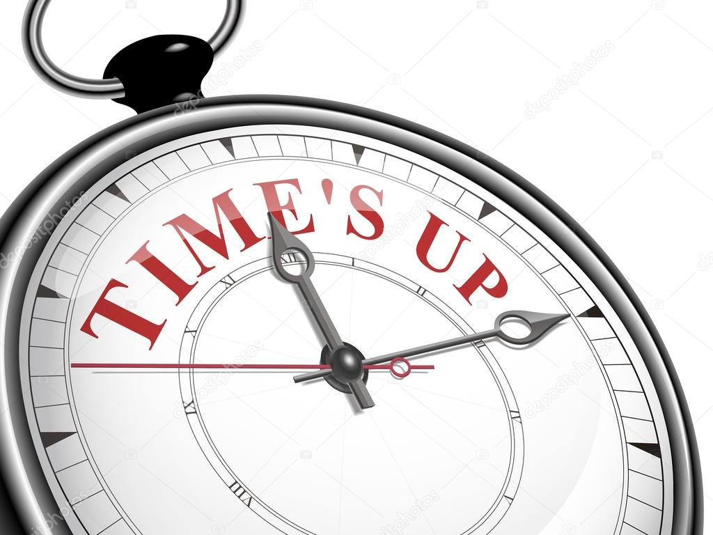Time is up concept clock Stock Vector Image by ©kchungtw #60581839