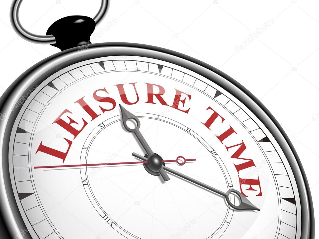 Leisure time concept clock Stock Vector by ©kchungtw 60582023