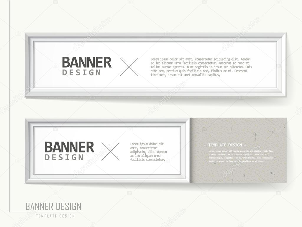 Marco de imagen en blanco diseño de banner Vector de stock #60914925 de ...