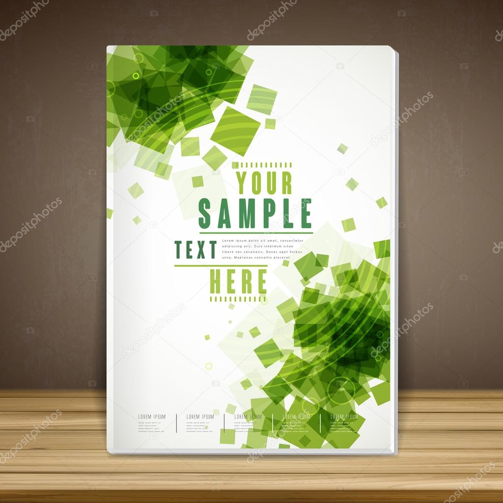Abstract book cover template design — Stock Vector © kchungtw #60916485