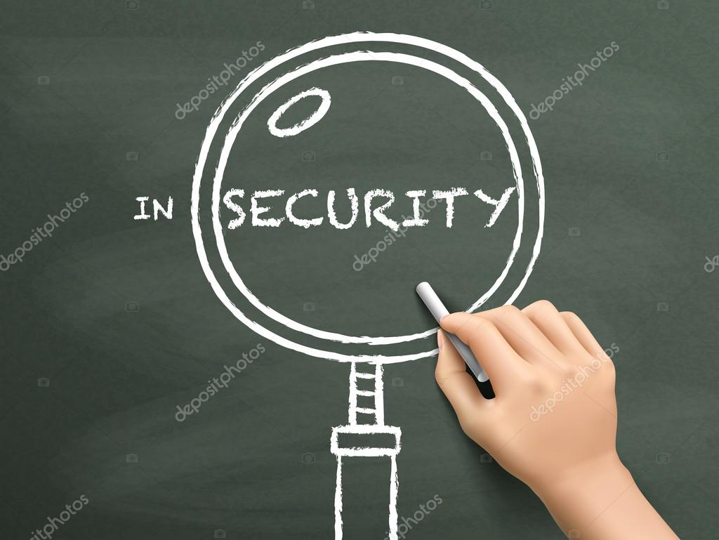 Security words written by hand on blackboard Stock Vector Image by ...