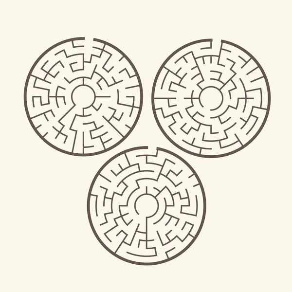 Illustration of round maze — Stock Vector © kchungtw #61676967