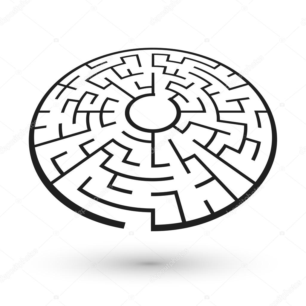 Illustration of round maze — Stock Vector © kchungtw #61676967 Illustration of round maze — Stock Vector © kchungtw #61676967