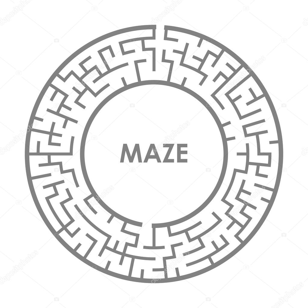 Illustration of round maze Stock Vector Image by ©kchungtw #61676971