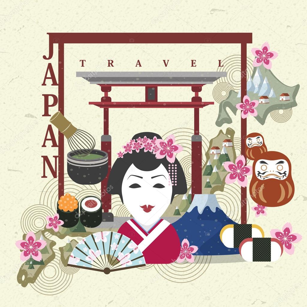 Japan travel concept in flat design Stock Vector Image by ©kchungtw ...