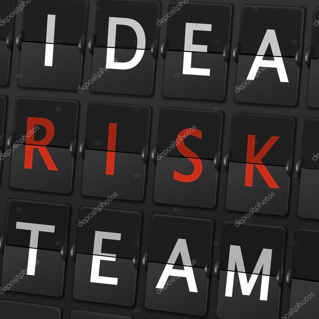 Idea risk team words Stock Vector by ©kchungtw 63569659