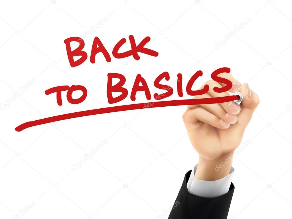 Back to basics written by 3d hand Stock Vector Image by ©kchungtw #67398461 Back to basics written by 3d hand Stock Vector Image by ©kchungtw #67398461
