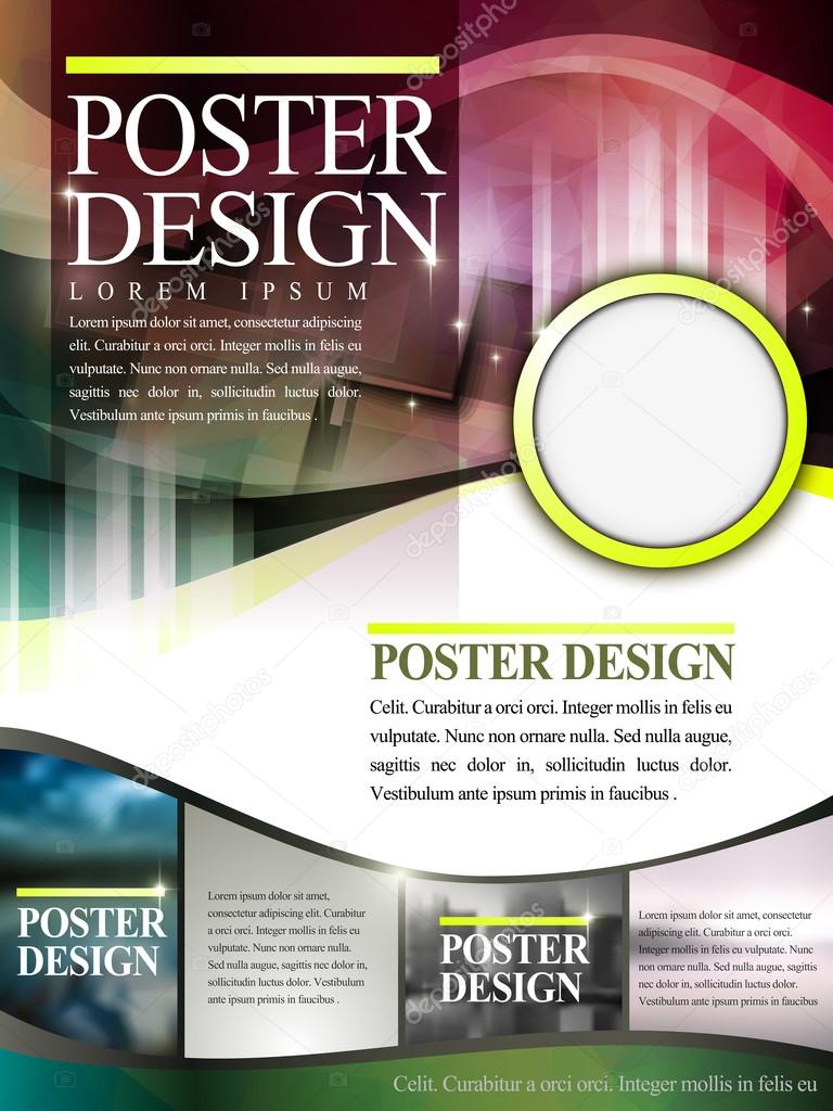 Abstract poster template design Stock Vector by ©kchungtw 68538439