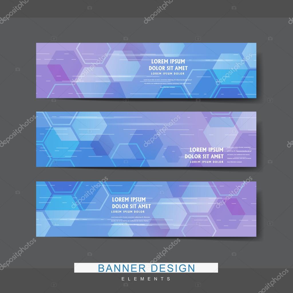 High-tech style banner template design — Stock Vector © kchungtw #68539587