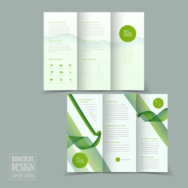 Tri fold green Vector Art Stock Images | Depositphotos