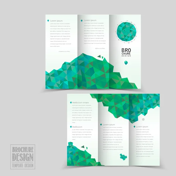 Tri fold green Vector Art Stock Images | Depositphotos