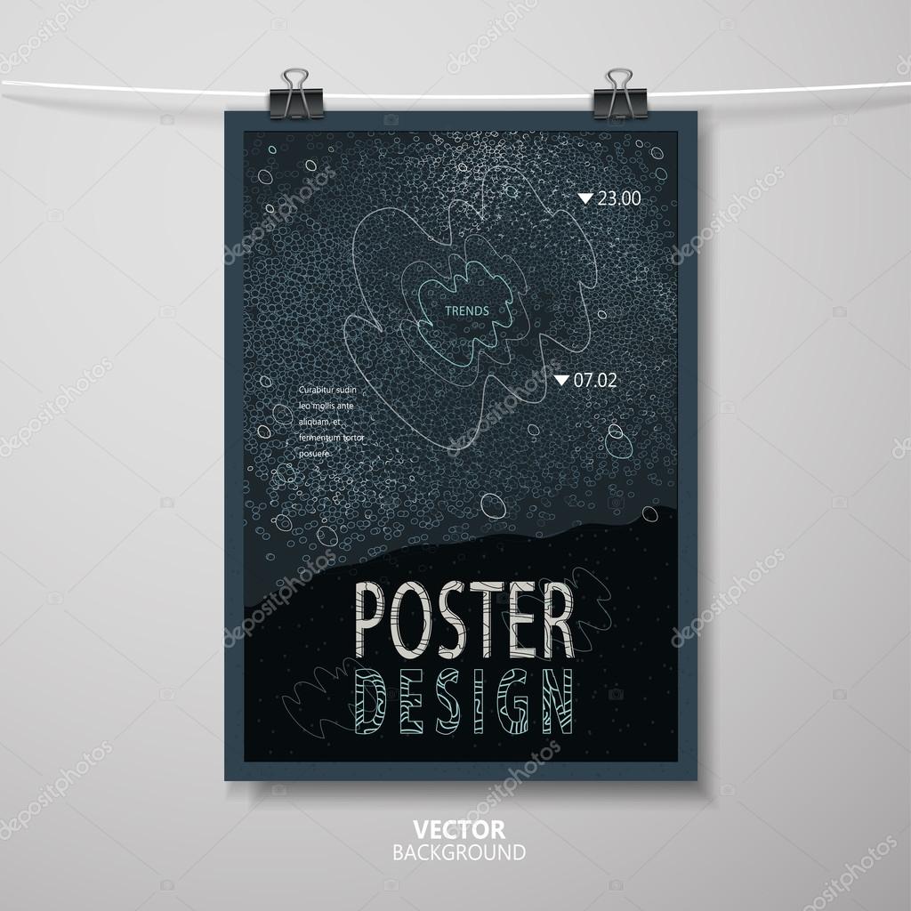Abstract poster template design Stock Vector by ©kchungtw 68540939