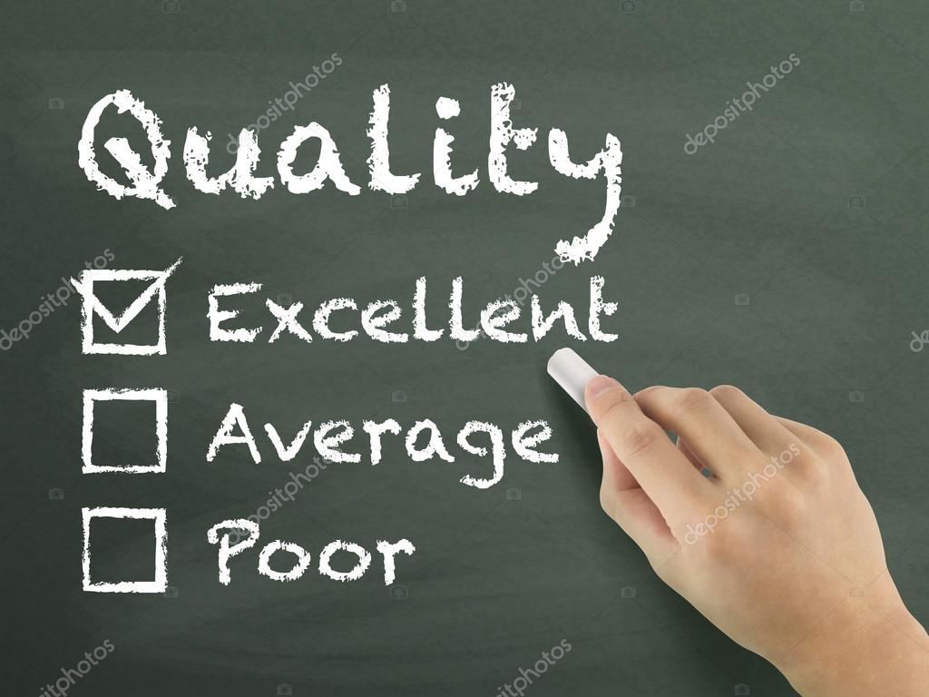 Choosing excellent on customer service evaluation form — Stock Photo ...