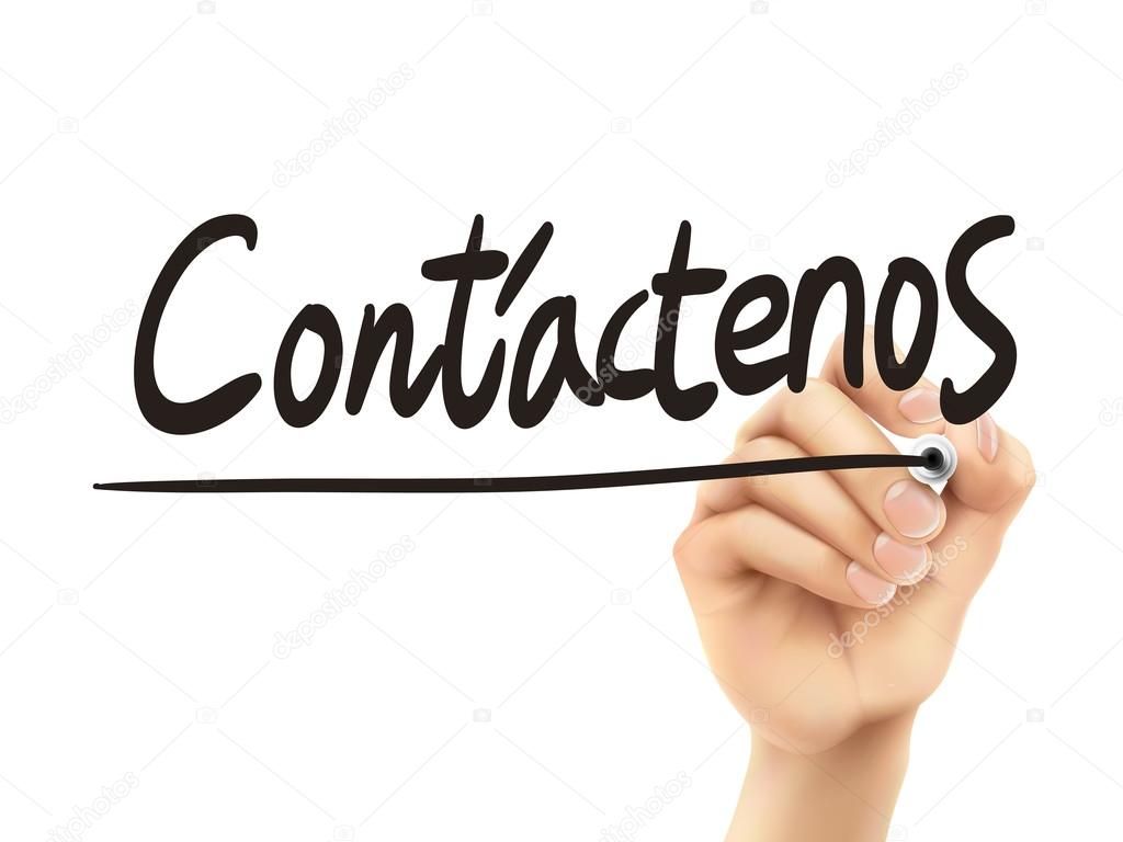 Palabras en español para Contáctenos Vector de stock #70460223 de ©kchungtw