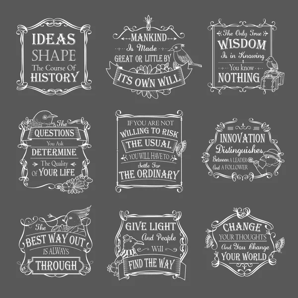 Motivational and inspirational quotes set Stock Vector Image by ...